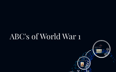 ABC's of World War 1 by Miranda Meister on Prezi