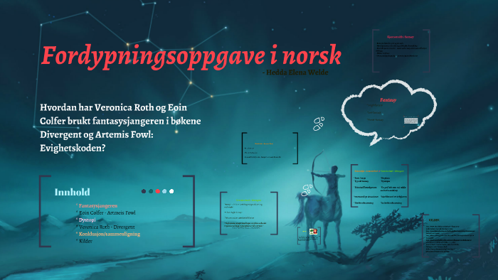 Norsk fordypningsoppgave fantasy-sjangeren by Hedda Welde on Prezi