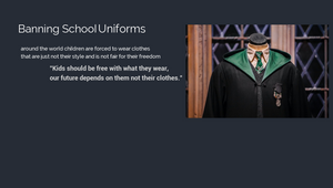 Ban School Uniforms by Isaiah Scott on Prezi Design