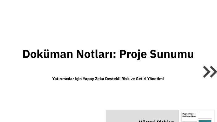 Doküman Notları: Proje Sunumu by Bahar Ulus on Prezi