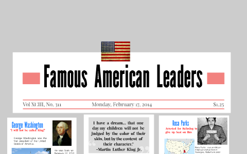 Famous American Leaders by Collette Bahn