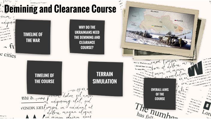 Vasilis Georgiou Demining and Clearance Course for the Ukraines by ...