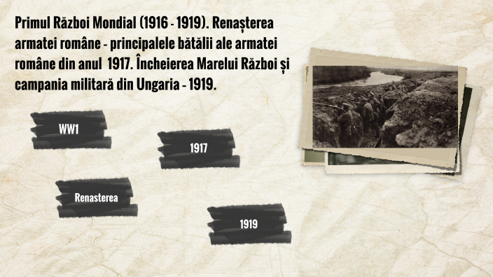 Primul Război Mondial (1916 - 1919). Renașterea armatei române ...