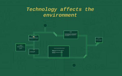Technology affects the environment by paul william