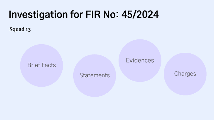 Investigation Presentation by Harshal Mahajan on Prezi