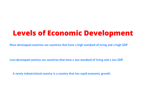 Levels of Economic Development by logan wallace on Prezi