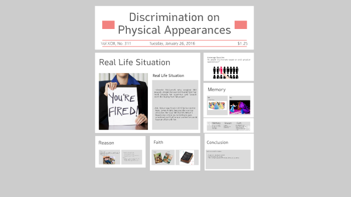 Discrimination on Physical Appearances by Minyoung Cho on Prezi