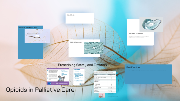 Opioids in Palliative Care by Natalie Wald on Prezi