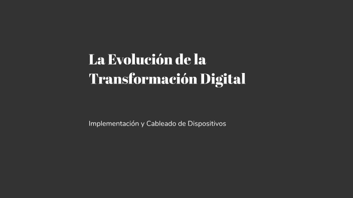 La Evolución de la Transformación Digital by Julio Alejandro Sinay ...