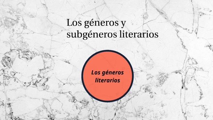 Los géneros y subgéneros literarios by nerea mesa on Prezi