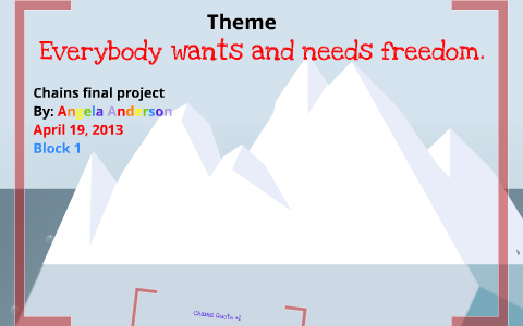 Chains Theme Project Angela Anderson Block 1 by Angela Anderson on Prezi