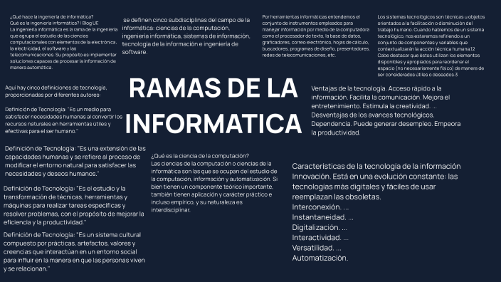 ramas de la informatica by vanesa castro on Prezi