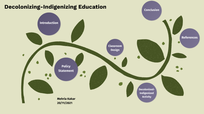 Decolonizing-Indigenizing Education by Mehria Kakar on Prezi