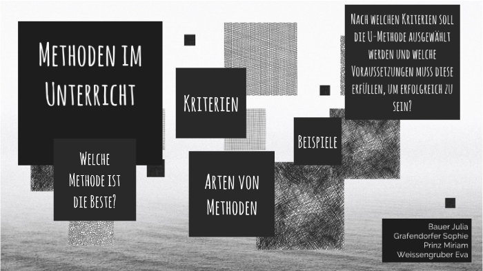 Methoden im Unterricht by Miriam Prinz on Prezi