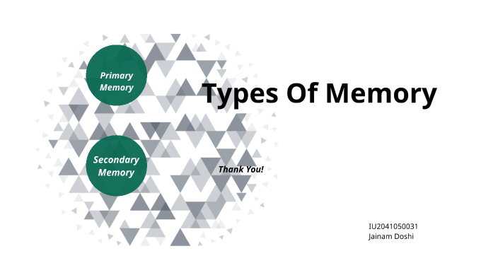 Types Of Memory by Jainam Doshi on Prezi