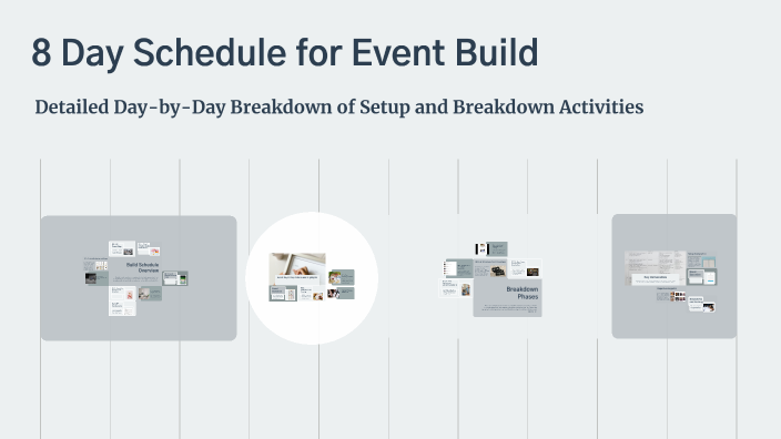 8 Day Schedule for Event Build by Gabriel Clark on Prezi