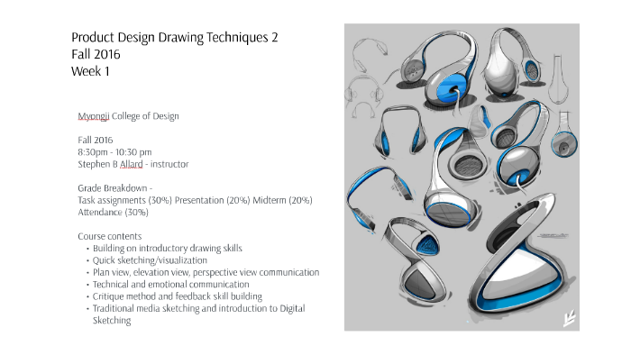 Product Design Drawing Techniques 2 - Fall 2016 by Stephen Bourgogne ...