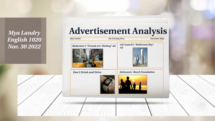 Advertisement Analysis by Mya Landry on Prezi