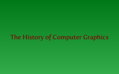 History of Computer Graphics by Avin Ekanayake on Prezi