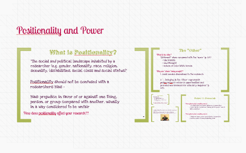 Positionality and Power by Misty Gerber on Prezi