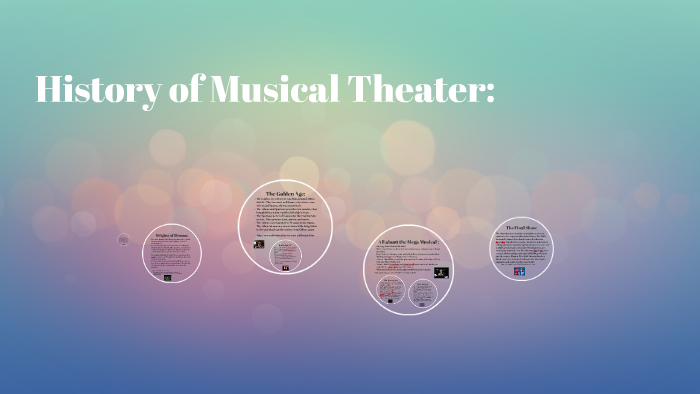 History of Musical Theatre: by grace dewalt on Prezi