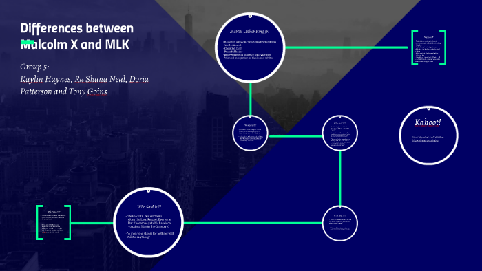 Differences between Malcolm X and MLK by Kaylin Haynes
