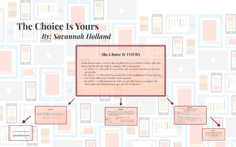 The Choice Is Yours by