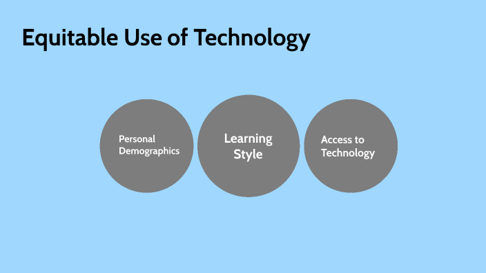 Equitable Use of Technology by Lisa Plancon on Prezi