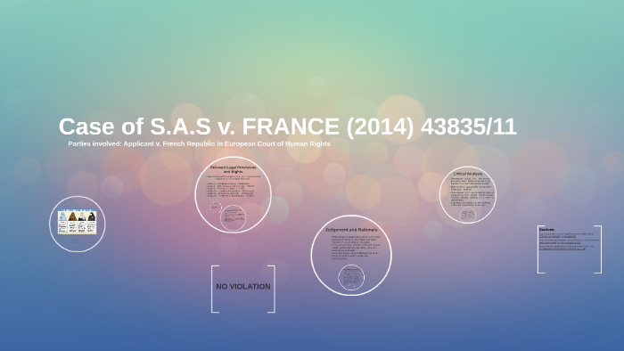 Case of S.A.S v. FRANCE (2014) 43835/11 by Jennifer Reay on Prezi