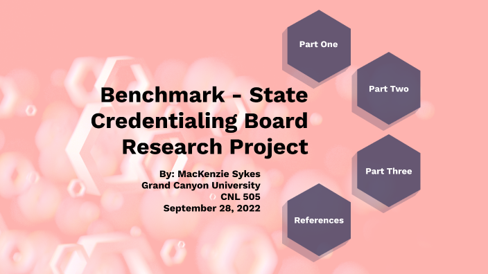 Benchmark - State Credentialing Board Research Project by Kenzie ... Benchmark - State Credentialing Board Research Project by Kenzie ...