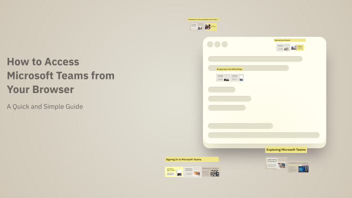 How to Access Microsoft Teams from Your Browser by Andres Perez on Prezi