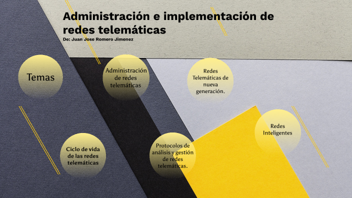 Administración e implementación de redes telemáticas by JR on Prezi