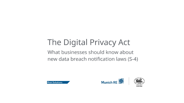 The New Digital Privacy Act (S-4) makes notification of data breaches ...
