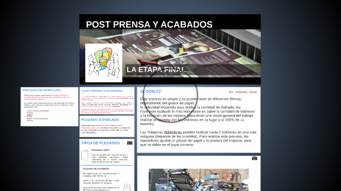 Post prensa y acabados by José López on Prezi