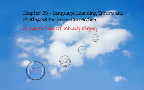 Chapter 20 - Language Learning Errors and Strategies for Error ...