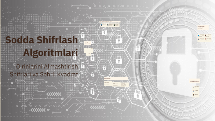 Sodda Shifrlash Algoritmlari by Ulug'bek Solijonov on Prezi