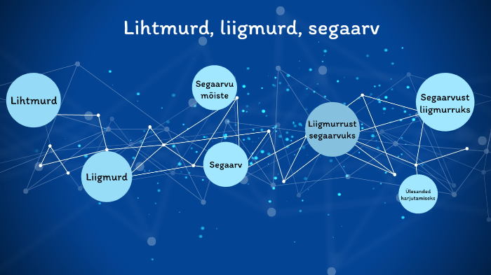 Lihtmurd, liigmurd, segaaarv by Külli Kelder on Prezi