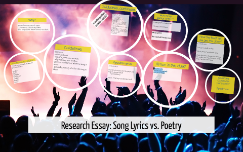 Eng 3: Research Essay: Song Lyrics vs. Poetry by Miss Augspols on Prezi