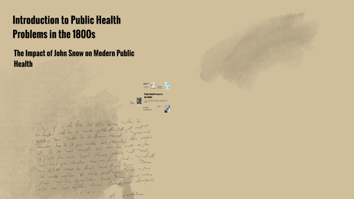Introduction to Public Health Problems in the 1800s by Mohammad Al ...