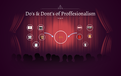 Do's and Don'ts of Professionalism by Jane Murrell