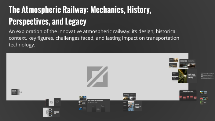 The Atmospheric Railway: Mechanics, History, Perspectives, and Legacy ...
