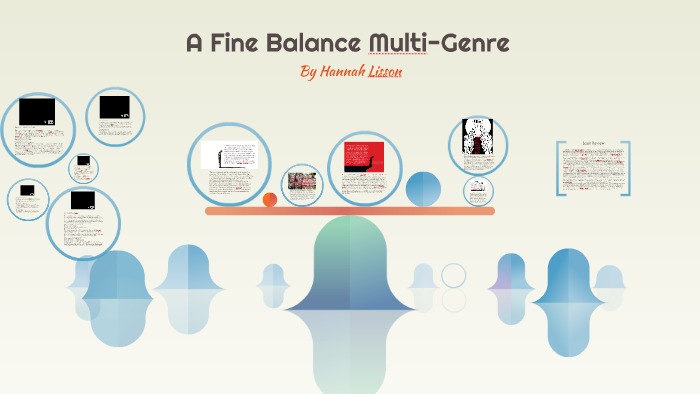 A Fine Balance Multi-Genre by Hannah Lisson on Prezi