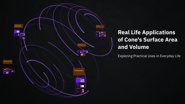 Real Life Applications of Cone's Surface Area and Volume by Joshua R ...