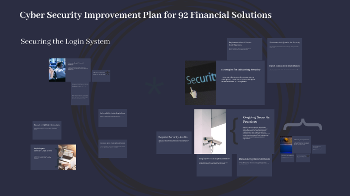 Cyber Security Improvement Plan for 92 Financial Solutions by R V on Prezi