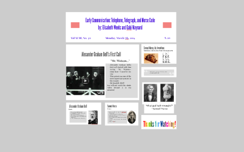 Alexander Graham Bell & Samuel Morse by Elisabeth Weeks on Prezi Next