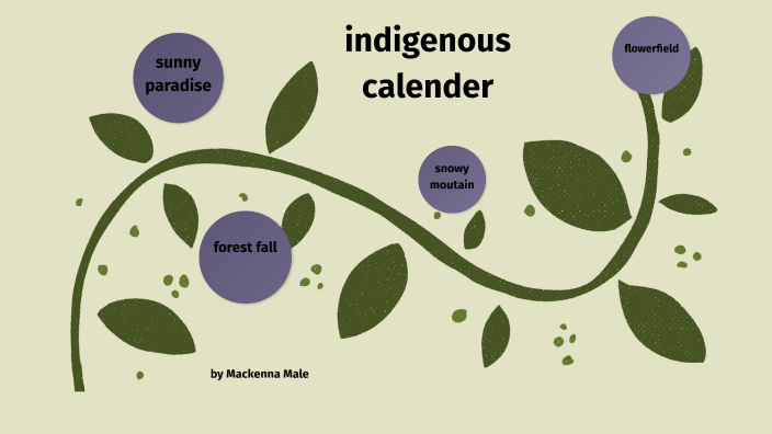 indigenous calender by Mackenna Male on Prezi