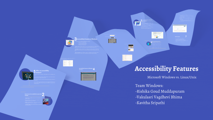 Windows Accessibility Features by Rishika Goud on Prezi