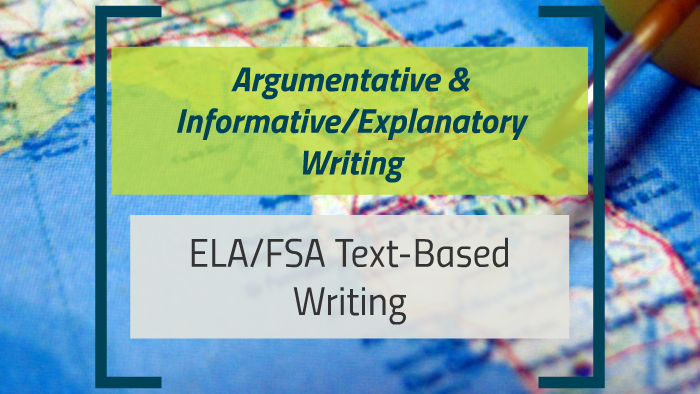 ELA/FSA Text-Based Writing by Mr. Skocik on Prezi