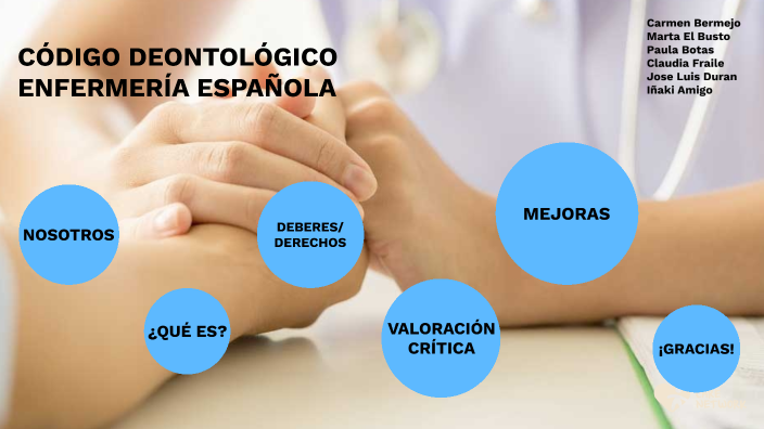 Código Deontológico Enfermería Española by Claudia Fraile Jiménez on Prezi