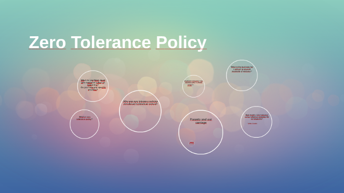 What is zero tolerance policy? by Rebekka Sulkjær on Prezi